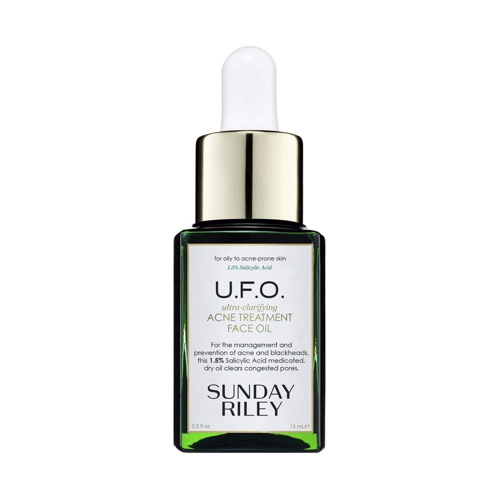 Sunday Riley U.F.O. Ultra-Clarifying Acne Treatment Face Oil 0.5oz for ...