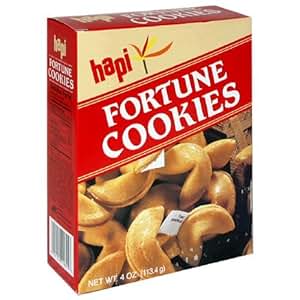 Amazon.com : Hapi Cookie Fortune Box, 4 oz : Grocery & Gourmet Food
