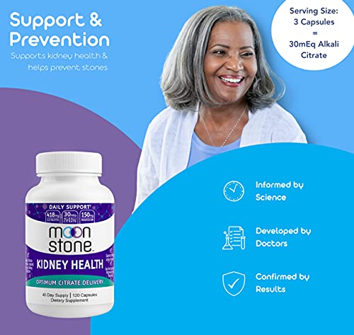 Moonstone Nutrition Kidney Health Capsules - Daily Kidney Supplement ...