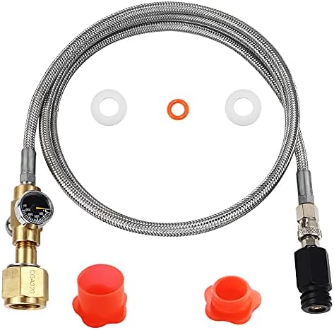 سعر MONKEMON 2022 Upgraded soda stream Adapter Hose Kit, 60in CGA320 to TR21-4 Soda Maker Co2 ...