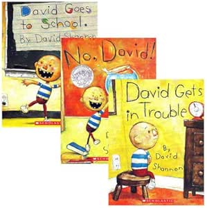David Shannon Pack of 3 (No David, David Gets in Trouble, David Goes to ...