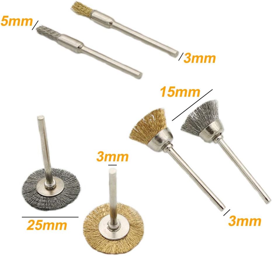 36Pcs Wire Brush,Wire Brush Drill with Handle,Wire Brushes for Power ...