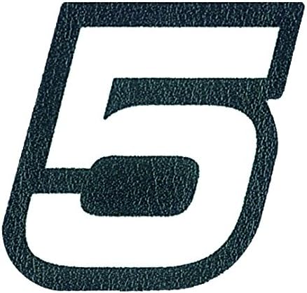Quattroerre Adhesive Letter Race Number 5, White – BigaMart