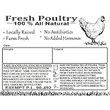 Amazon.com: Custom Poultry Freezer Labels 4" x 3" with Safe Handling ...