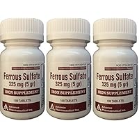 Amazon.com: Ferrous Sulfate Iron Supplement 325 mg (5GR) Generic for ...
