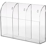 Amazon.com: Hipiwe Wall Mount Remote Control Holder Clear Acrylic Media ...