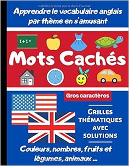 Mots Cachés: Mots Mêlés pour Enfants | Livre de Grilles Thématiques de ...
