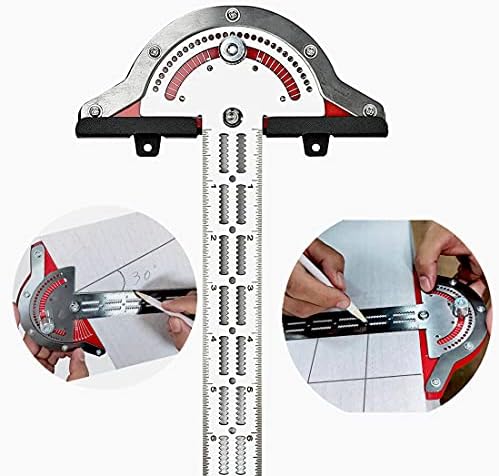 MUSIBO Protractor Angle Finder, Woodworkers Edge Ruler, T Square, T ...