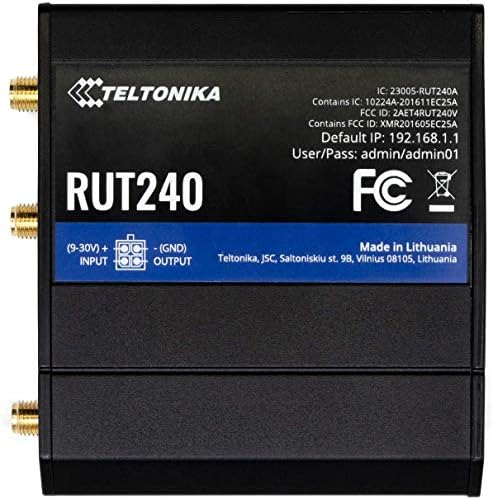 Teltonika RUT240 4G /LTE & WiFi Cellular Router with Ethernet and I/O ...