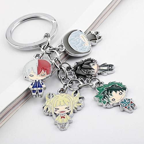 ZeroGoo Anime Bnha Mha Deku Midoriya Todoroki Bakugou Keychain,Pvc ...