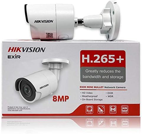 Hikvision camera 8MP 4K UltraHD Exir Bullet Camera IR, 4.0mm, IP67 ...