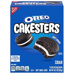 Amazon.com: OREO Cakesters Soft Snack Cakes, 5 - 2.02 oz Snack Packs ...