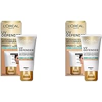 L'Oréal Paris Protector Solar Diario Anti-Brillo FPS50+ UV Defender Tono Medio, 40ml + L'Oréal ...