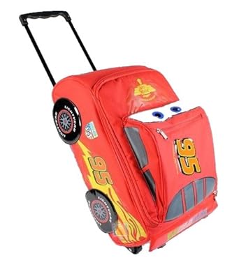 Amazon.com | Disney Pixar Cars 2 Rolling Lightning McQueen Luggage ...