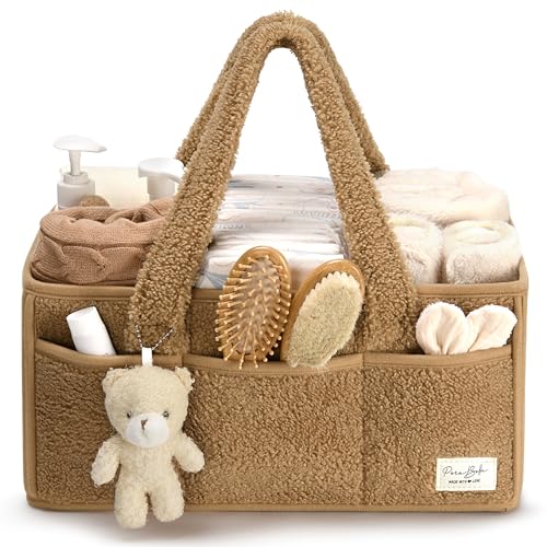 PeraBella Baby Diaper Caddy Organizer for Changing Table, Diaper and ...