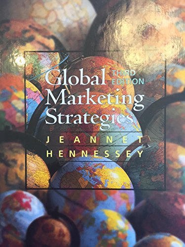 Global Marketing Strategies: Jeannet, Jean-Pierre, Hennessey, H. David ...