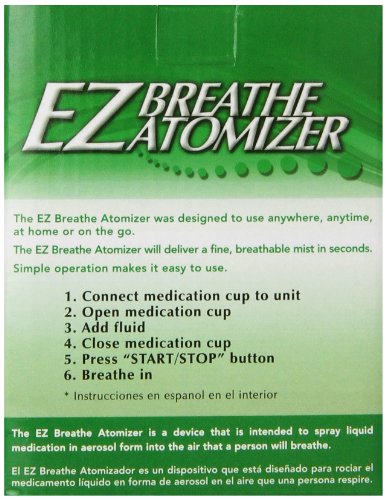EZ Breathe Atomizer Asthma-Inhalers, Model # EZ-100