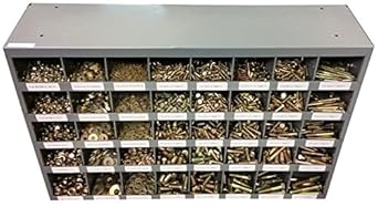 Amazon.com: 3760 Piece Bolt Bin Kit Grade 8 Nut Bolt Washer Assortment ...