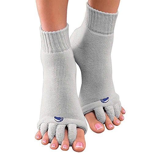 Buy Original Foot Alignment Unisex Toe Spacer Socks 1 Pair Gray ...