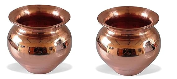 Buy Pure Copper Kalash/Tambe ka Lota Size-10(Set-2) Online at Low ...