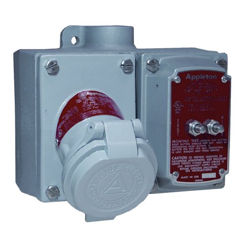 Appleton CPS152-302GFI Receptacle with GFI, Dead-End, 125V, 20 Amp, 2 ...