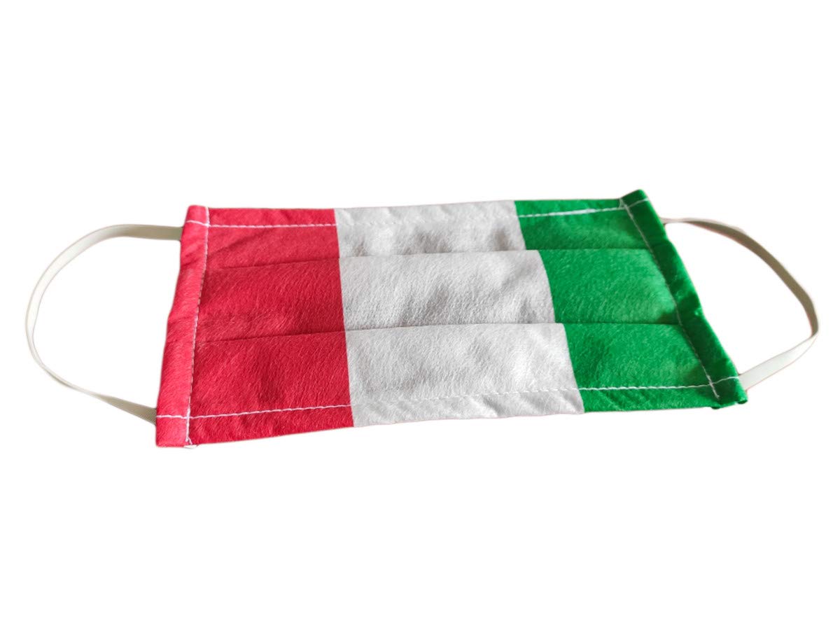 LEDLUX 12 Pieces Fabric Mask TNT Colour Italian Flag Made in Italy ...