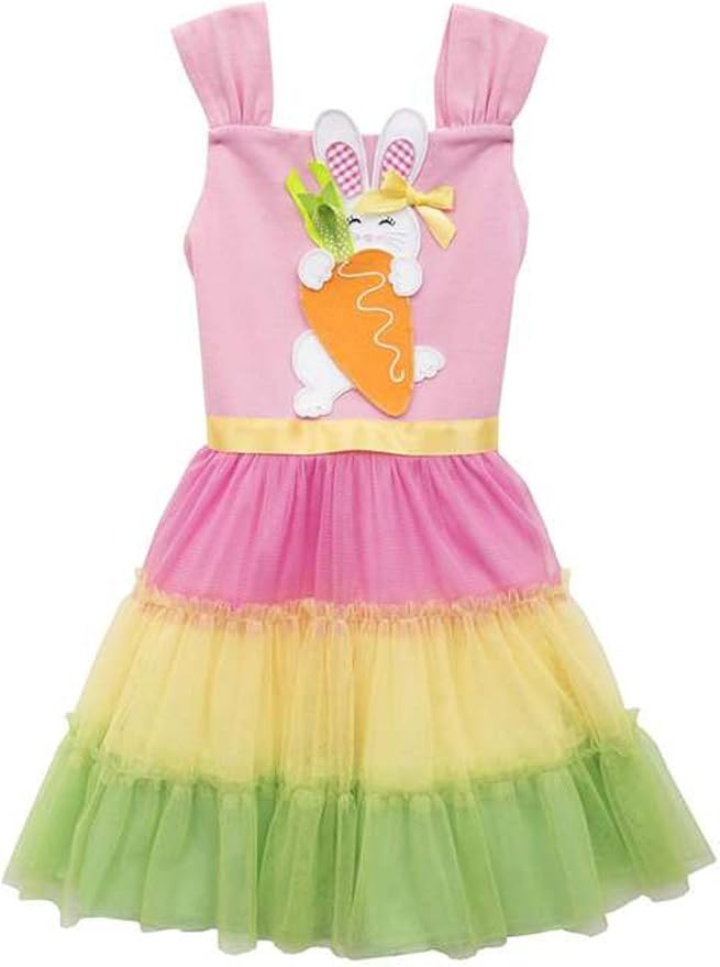Amazon.com: Rare Editions Little Girls Easter Bunny Dress: Clothing