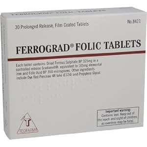 Amazon.com: Ferrograd C Iron & Vitamin C Tablets 30: Health & Personal Care