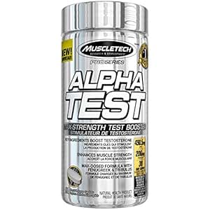 MuscleTech AlphaTest ATP & Testosterone Booster for Men, Boost Free ...