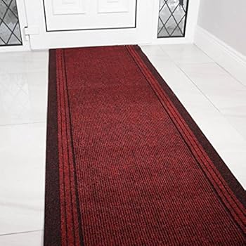 Amazon.com: Extra Long Non Skid Red Hallway Entance Runner Mats - Sold ...