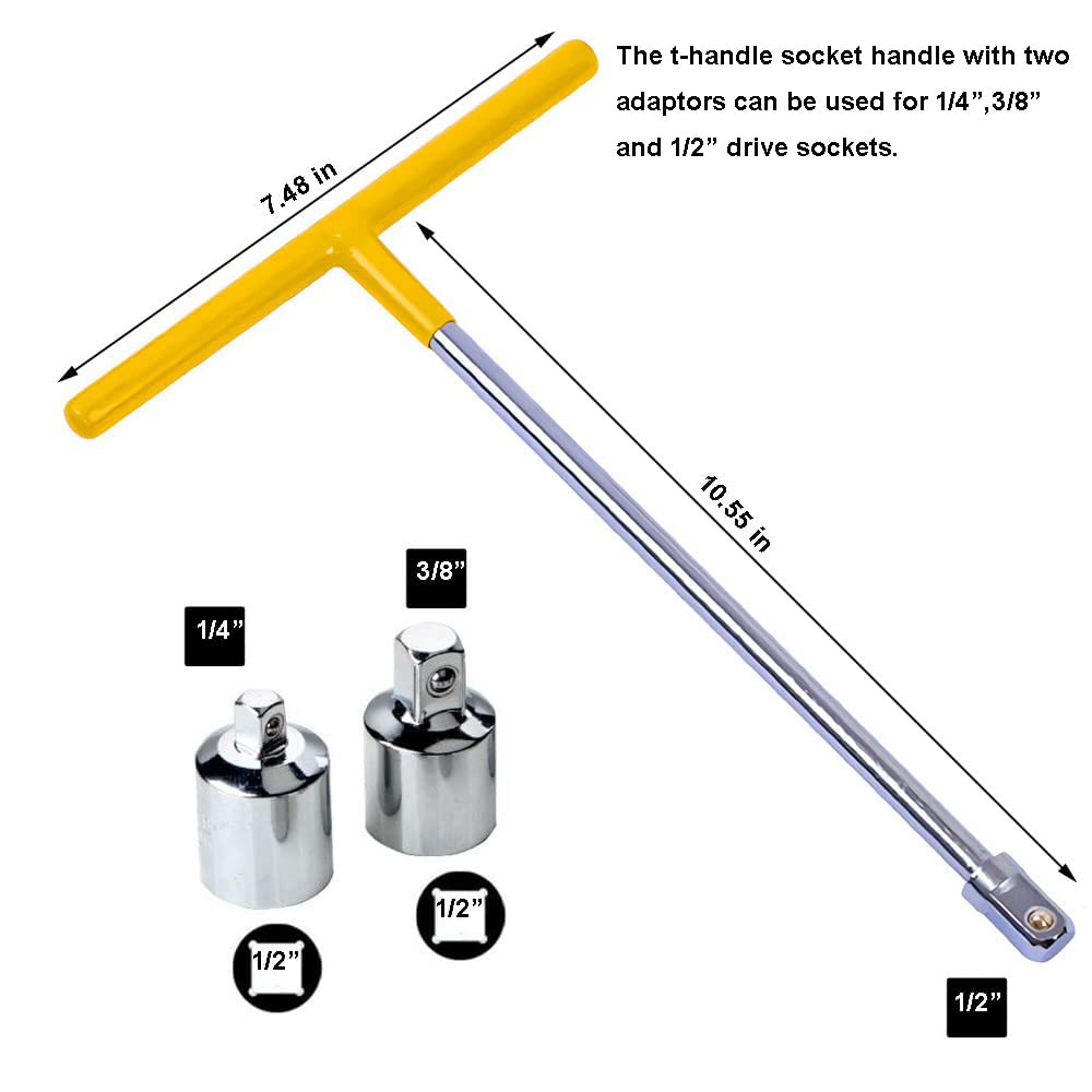 Mua PANSHIYON T Handle Wrench,1/2-Inch Drive T Handle Socket Driver ...
