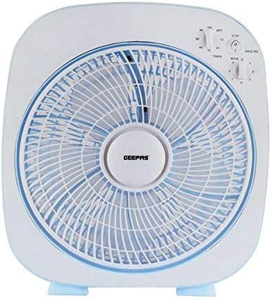 Geepas 12’’ Box Fan – Personal Desk Fan With 45W Powerful Copper Motor ...