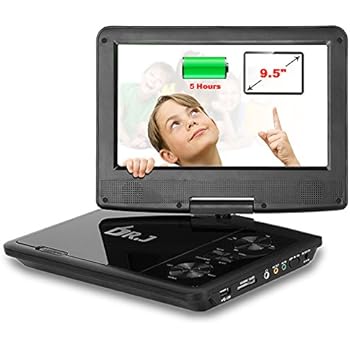 Amazon.com: DBPOWER 9.5-Inch Portable DVD Player with Rechargeable ...