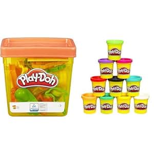 Amazon.com: Play-Doh Fun Tub and Play-Doh Case of Colors, Pack of 10 ...