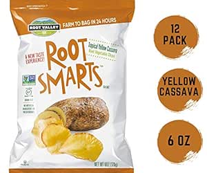 Amazon.com: Root Smarts Tropical Yellow Cassava Root Vegetable Chips ...