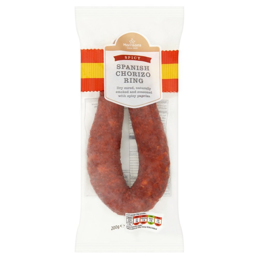 Morrisons Spicy Spanish Chorizo Ring, 200 g: Amazon.co.uk: Grocery