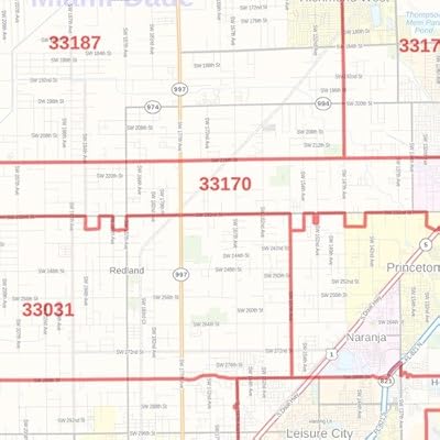 Miami Dade County Zip Code Map