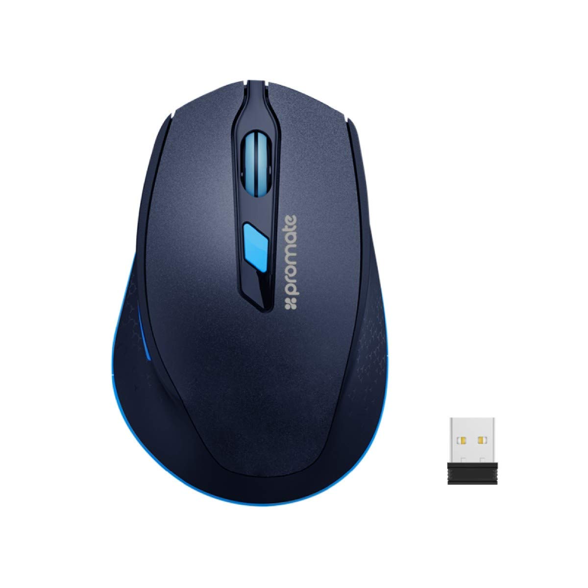 Promate Wireless Mouse, 2.4G Ergonomic Designed Wireless Mice with USB ...