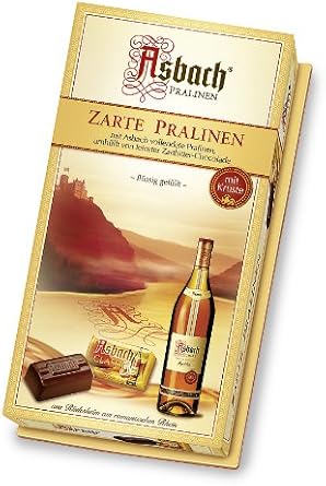 Asbach Chocolates Filled with Liqueur and a Sugar Crust 250 g (Pack of ...