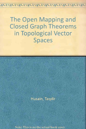 The Open Mapping and Closed Graph Theorems in Topological Vector Spaces: Husain, Taqdir ...