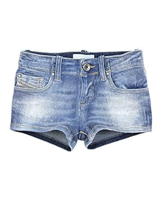 Amazon.com: Diesel Girls' Washed Effect Denim Shorts Prira, Sizes 6-16 ...
