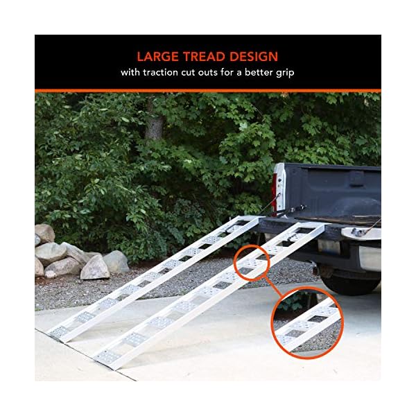 CARGOSMART Aluminum Straight Fixed Ramp with Treads (2pk) – Easily and ...