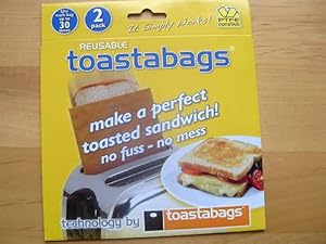 REUSABLE TOASTABAGS sandwich toaster toastie bags toast: Amazon.co.uk ...