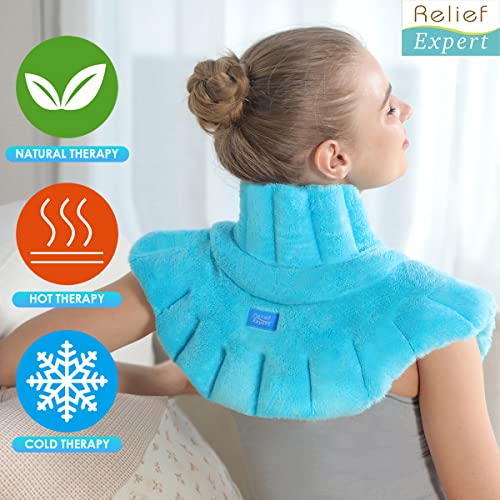 Relief Expert Microwavable Heating Pad for Neck and Shoulders, Extra ...