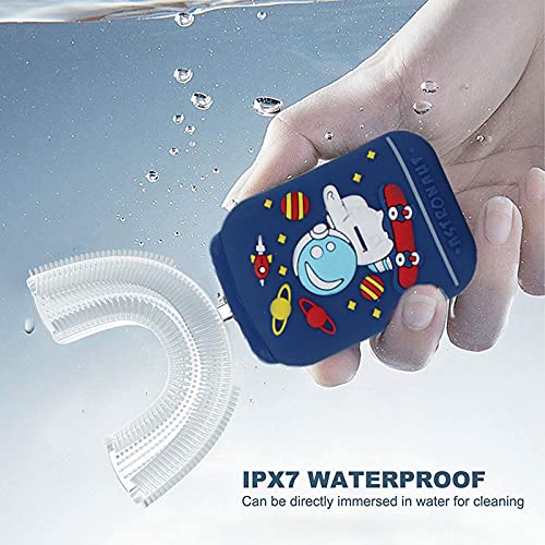 Kids Electric Toothbrushes, Wireless Charging U Shaped Toothbrush Kids ...