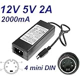 TOP CHARGEUR * Adaptateur Secteur Alimentation Chargeur 12V 5V 2A 4 PIN ...