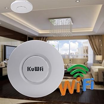 Amazon.com: KuWFi Ceiling Mount Wireless Access Point, Dual Band Wireless Wi-Fi AP Router with ...