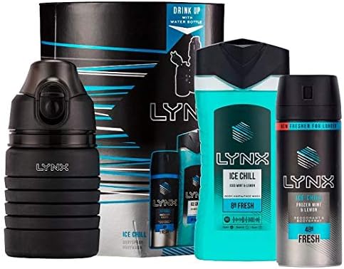 Lynx Ice Chill & Water Bottle Gift Set 2019: Amazon.co.uk: Beauty