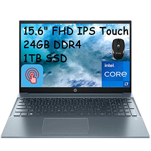 2021 Flagship HP Pavilion 15 Laptop Computer 15.6" FHD IPS Touchscreen Display 11th Gen Intel ...