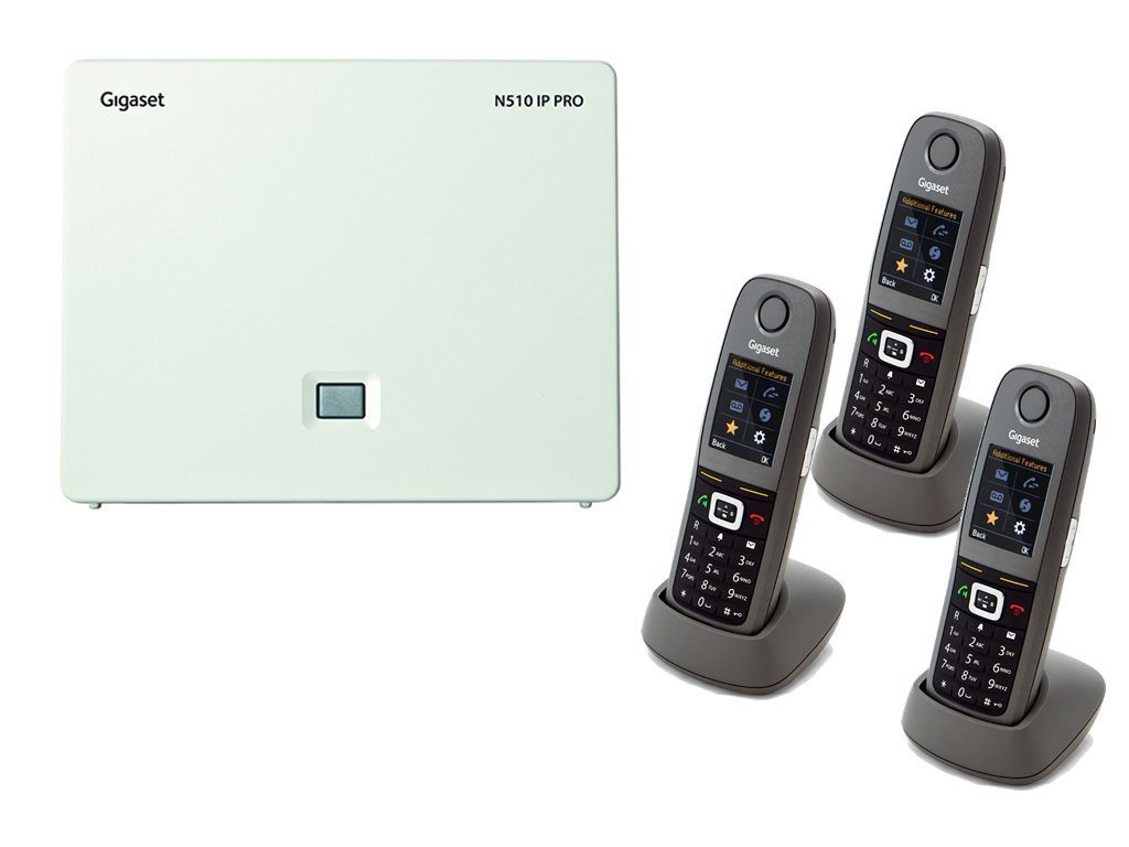 Siemens Gigaset N510IP Base & R650H Handset Bundle - 3 Handsets: Amazon ...